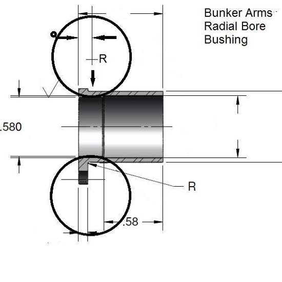 Harrison Design & Consulting, LLC. HD-500-579 Barrel Bushing