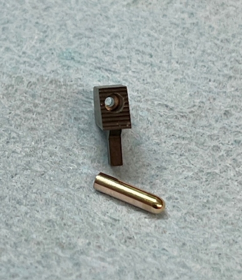 Harrison Design & Consulting, LLC. Gold Beads in Stake-In Front Sights